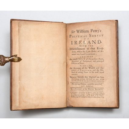 The Political Anatomy of Ireland.,PETTY, Sir William.,1691,An important ...