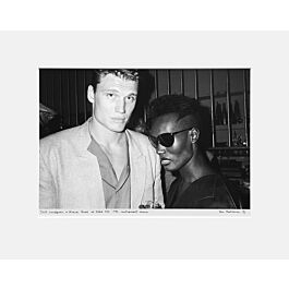 Dolf Lundgren & Grace Jones, AREA, NYC, 1984. Confinement Theme. 2/15,2017