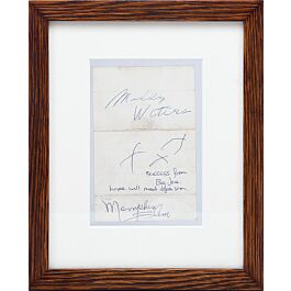 Signed Membership Card for the Crawdaddy Club, London.,WATERS, Muddy ...