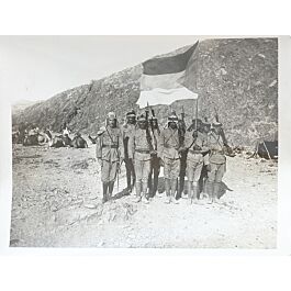 Three press photographs.,ARAB REVOLT.,1916,The battle for independence ...