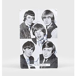 The Rolling Stones postcard.,THE ROLLING STONES.,1964,Early signatures ...