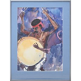"The Death of Hosein", original painting.,WALCOTT, Derek.,1986,His ...