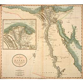 A NEW MAP OF EGYPT, FROM THE LATEST AUTHORITIES.,CARY, John.,1811