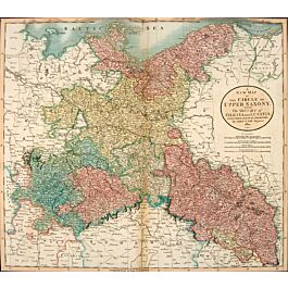 A NEW MAP OF THE CIRCLE OF THE UPPER SAXONY; WITH The DUCHY of SILESIA ...