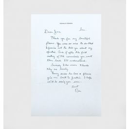 Autograph letter signed, to his long-time friend, the actress Jane ...