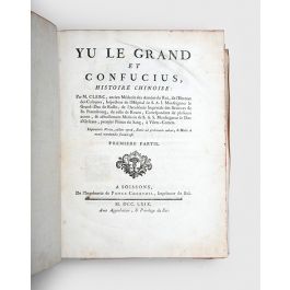 Yu le Grand et Confucius, Histoire Chinoise ("Yu the Great and ...