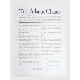 The Atlantic Charter.,CHURCHILL, Winston S., & Franklin D. Roosevelt ...