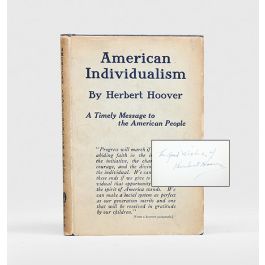 American Individualism.,HOOVER, Herbert.,1922